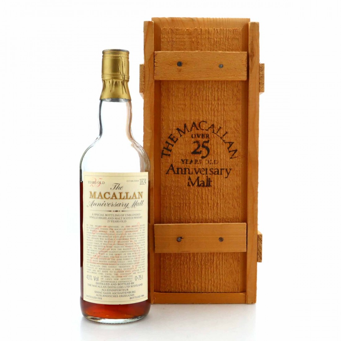 Macallan 1958 Anniversary Malt 25 Year Old | Whisky Auctioneer