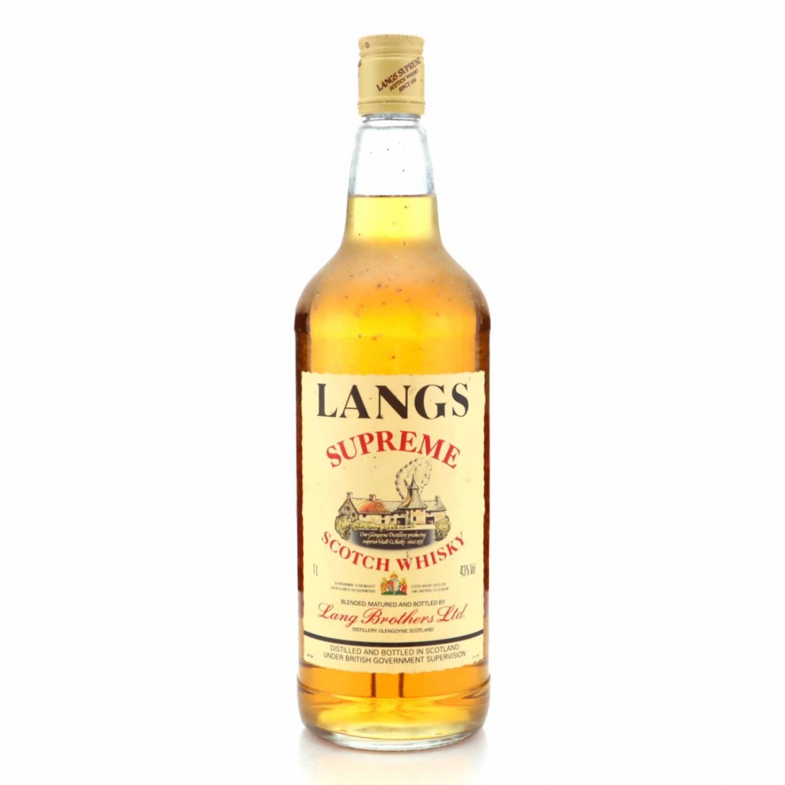 Langs Supreme Scotch Whisky 1 Litre 1980s | Whisky Auctioneer