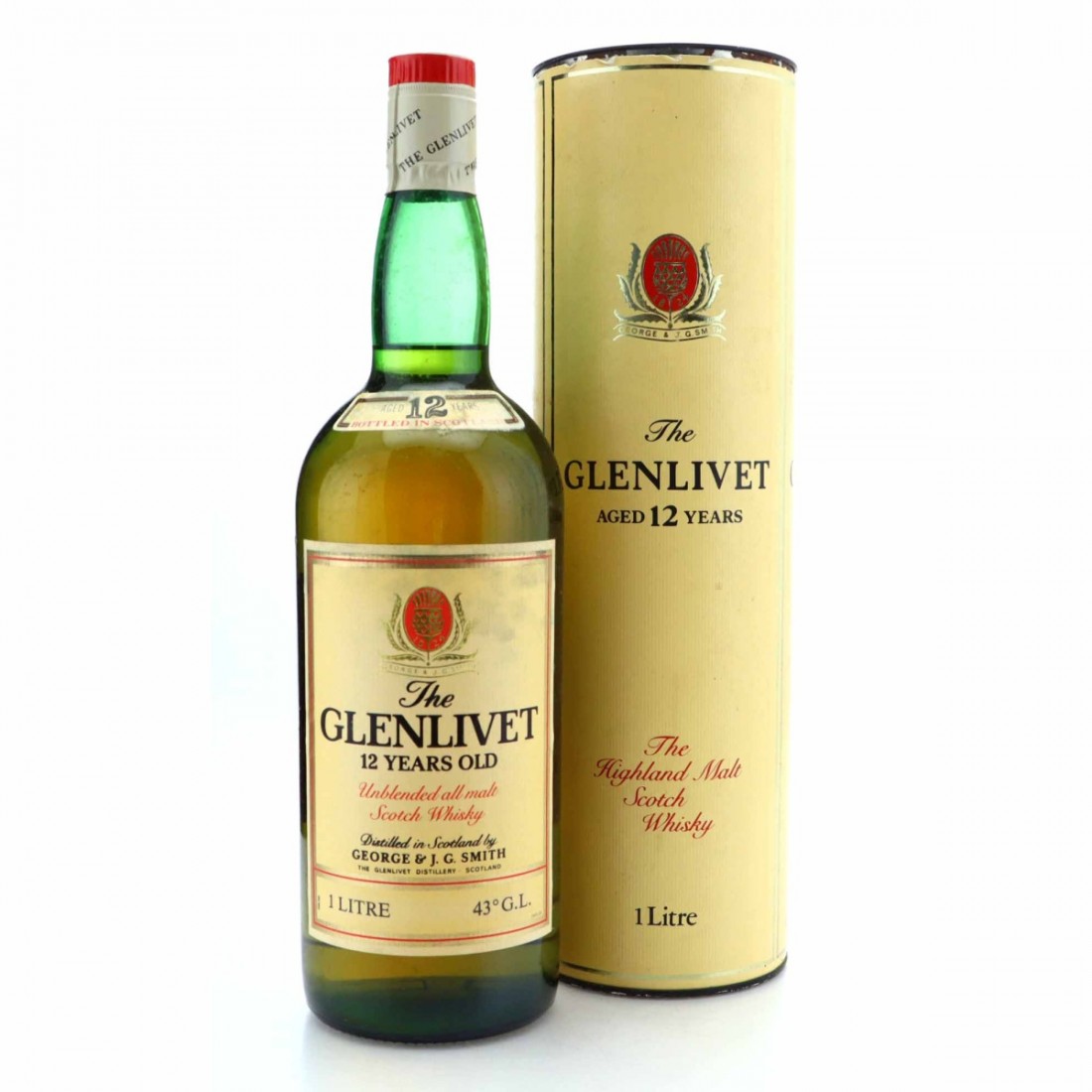 Glenlivet 12 Year Old 1 Litre 1980s | Whisky Auctioneer