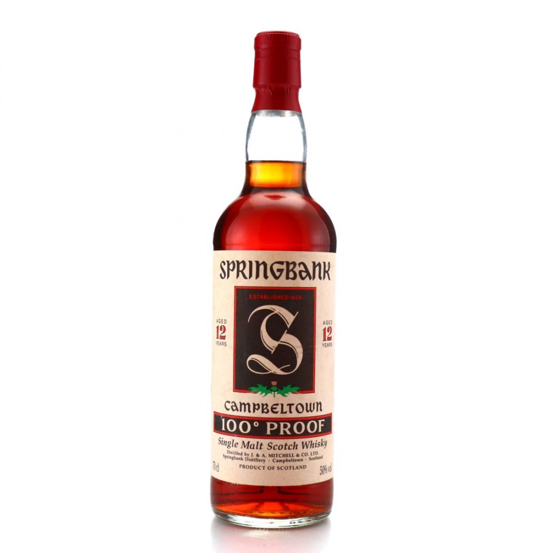 Springbank 12 Year Old 100 Proof Green Thistle 1990s / 50% | Whisky ...