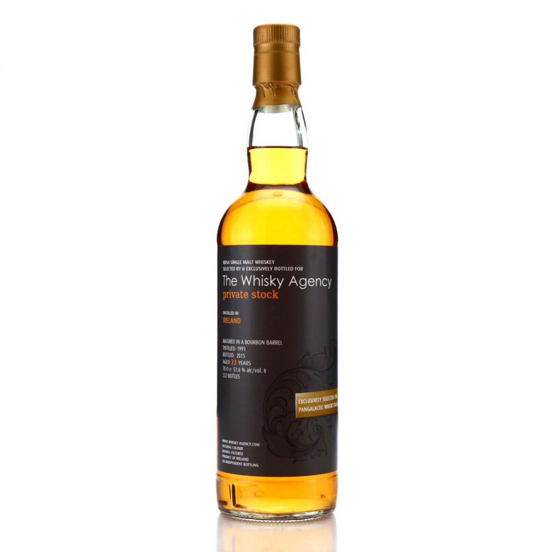 Irish Single Malt 1991 Whisky Agency 23 Year Old Private Stock ...