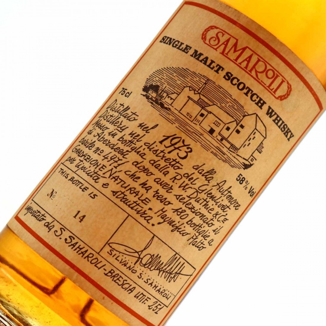Aultmore 1973 Samaroli / Handwritten Labels | Whisky Auctioneer