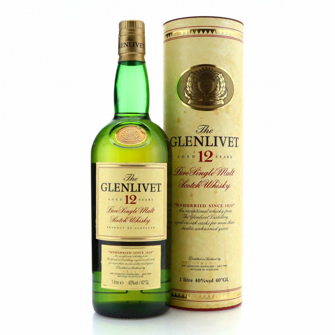 Glenlivet 12 Year Old 1 Litre 1990s | Whisky Auctioneer