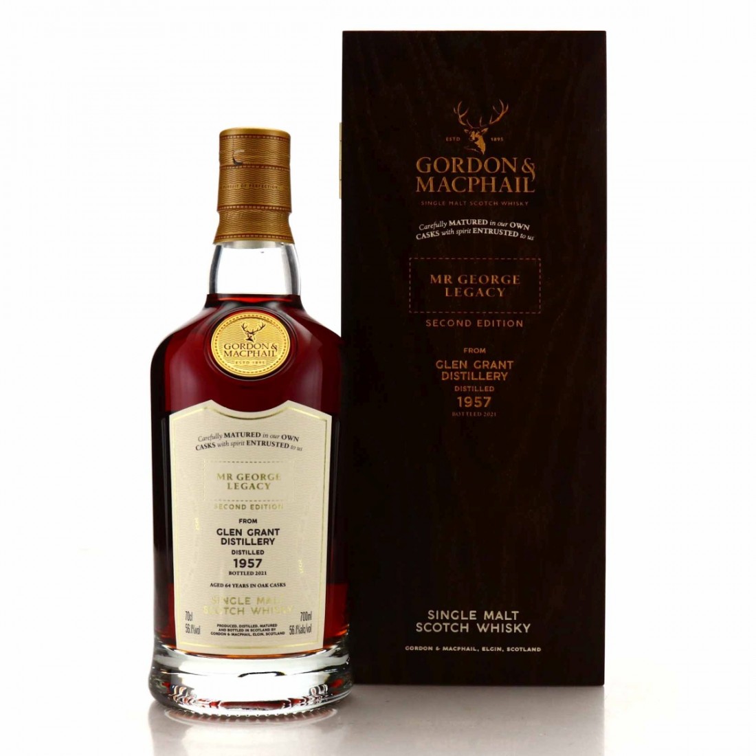 Glen Grant 1957 Gordon and MacPhail 64 Year Old Mr George Legacy / 2nd ...