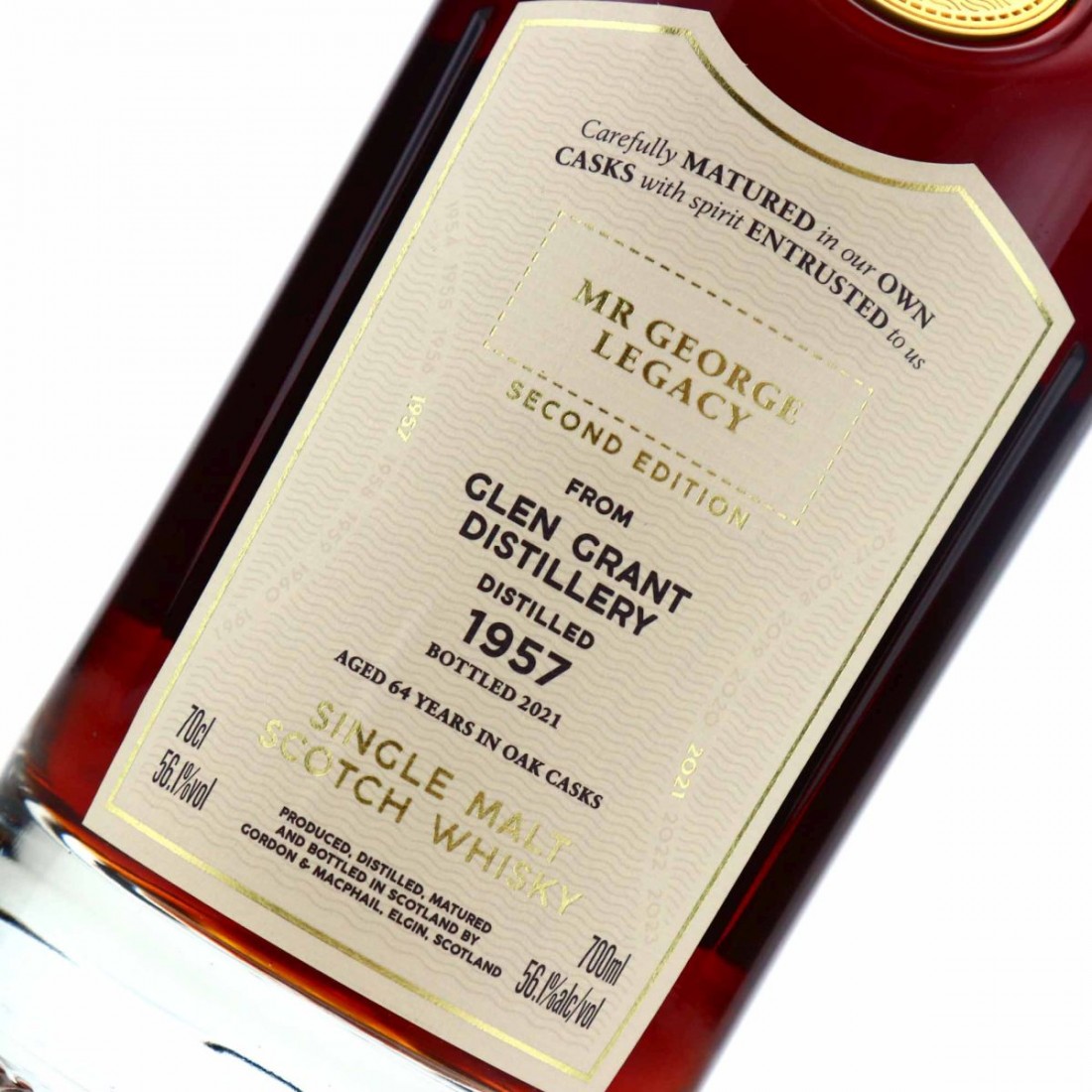 Glen Grant 1957 Gordon and MacPhail 64 Year Old Mr George Legacy / 2nd ...