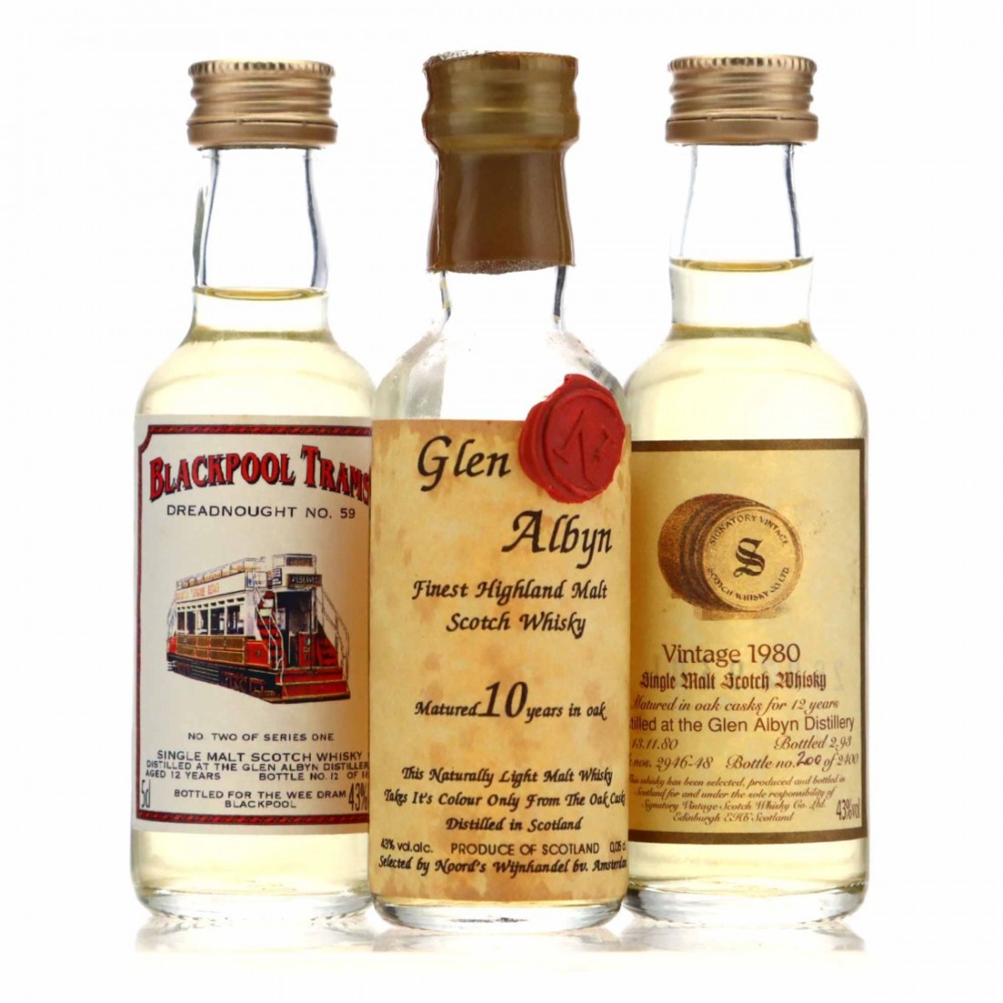 Glen Albyn Miniature Selection 3 x 5cl | Whisky Auctioneer