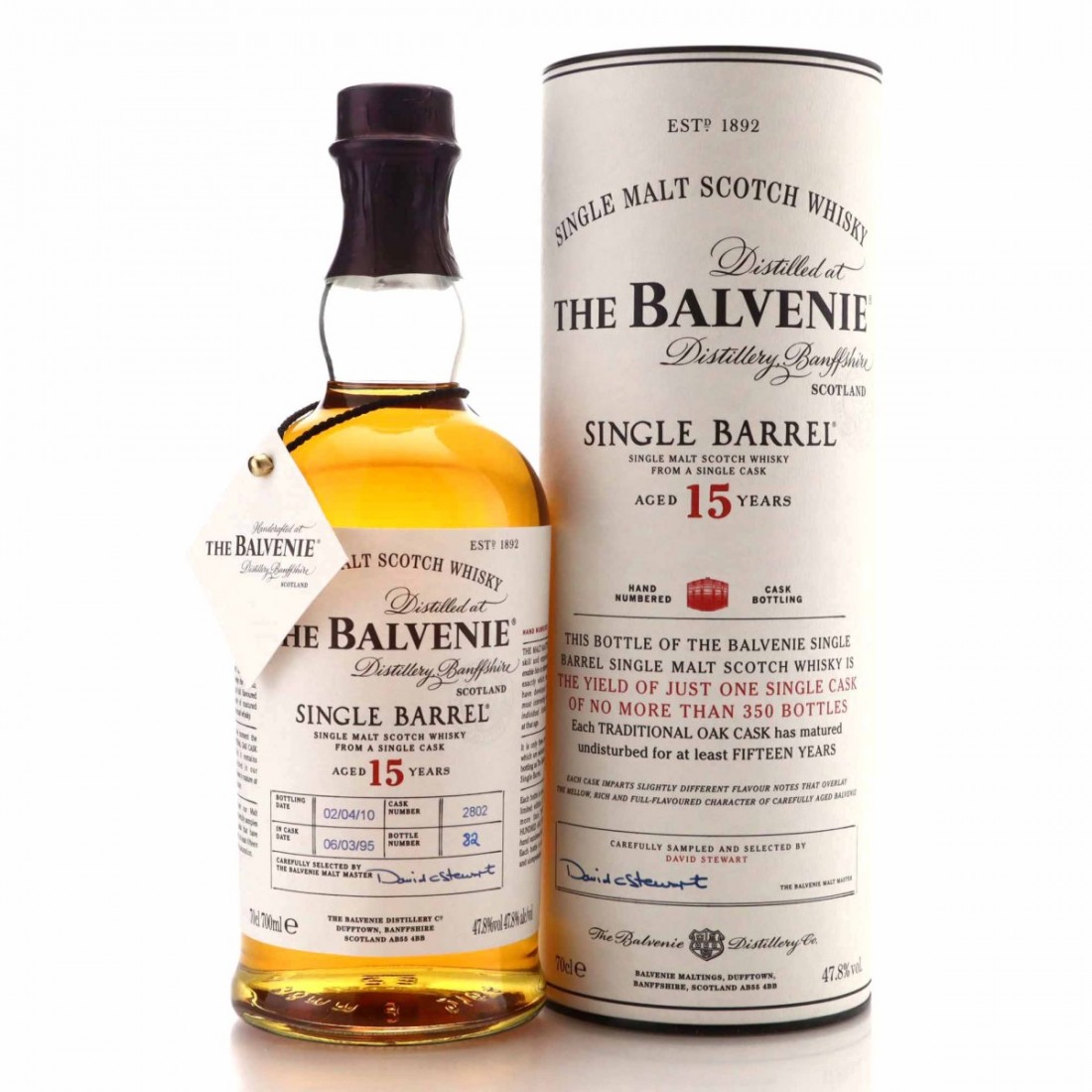 Balvenie 1995 Single Barrel 15 Year Old #2802 | Whisky Auctioneer