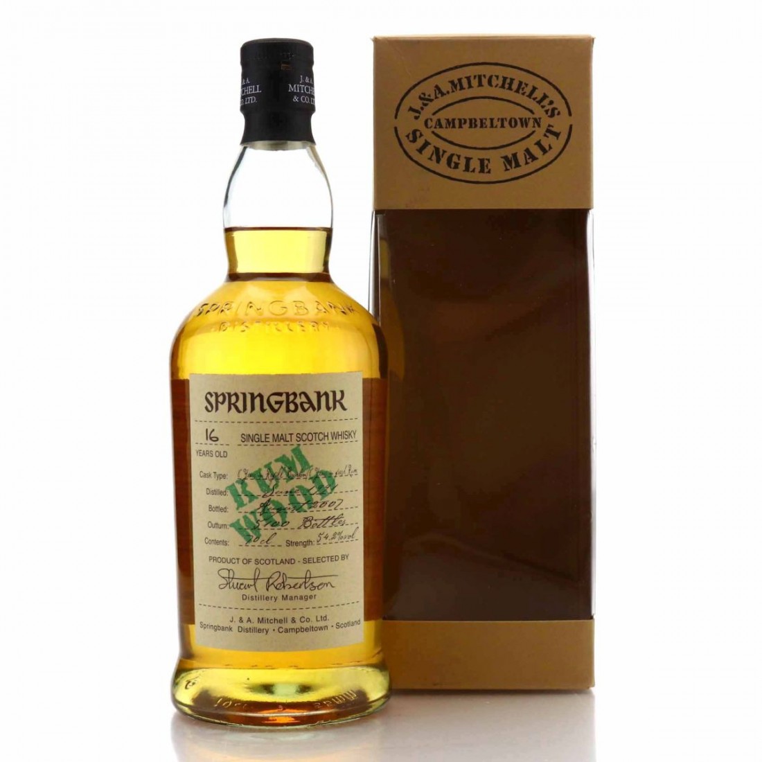Springbank 1991 Rum Wood 16 Year Old | Whisky Auctioneer