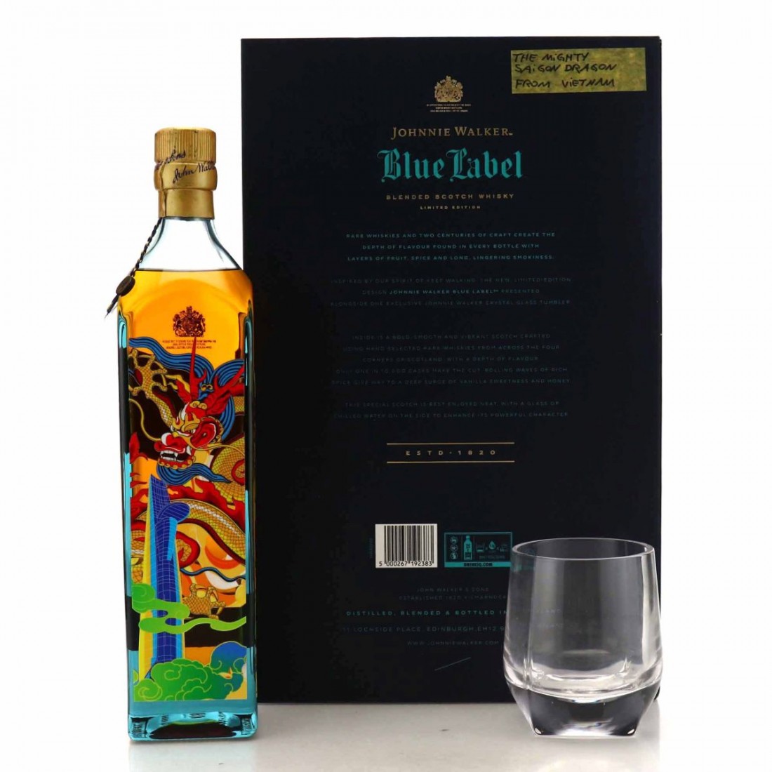 Johnnie Walker Blue Label Gift Pack 75cl / Mighty Saigon Dragon ...