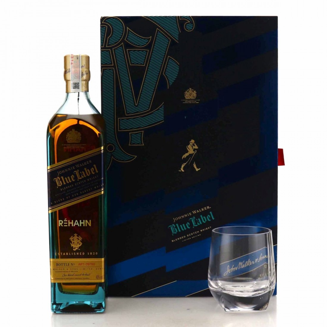 Johnnie Walker Blue Label 75cl / Rehahn Gift Pack | Whisky Auctioneer