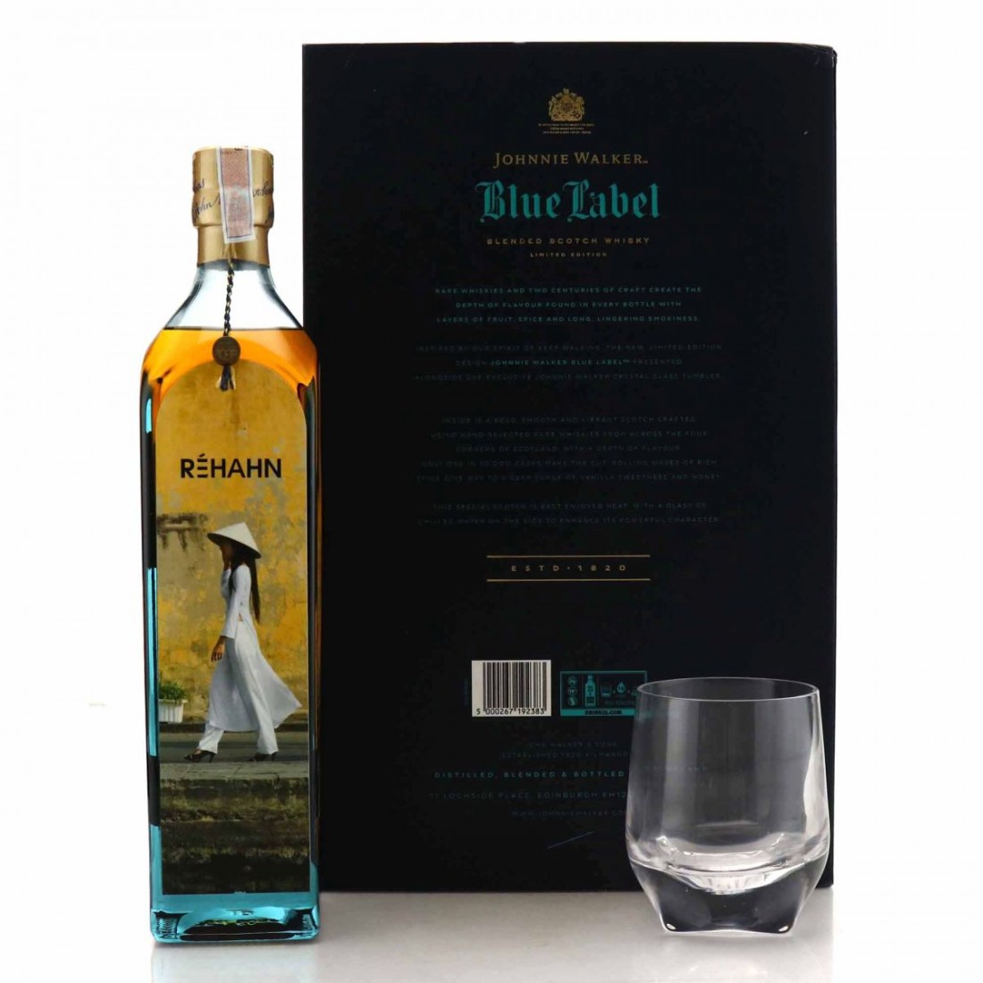 Johnnie Walker Blue Label 75cl / Rehahn Gift Pack | Whisky Auctioneer