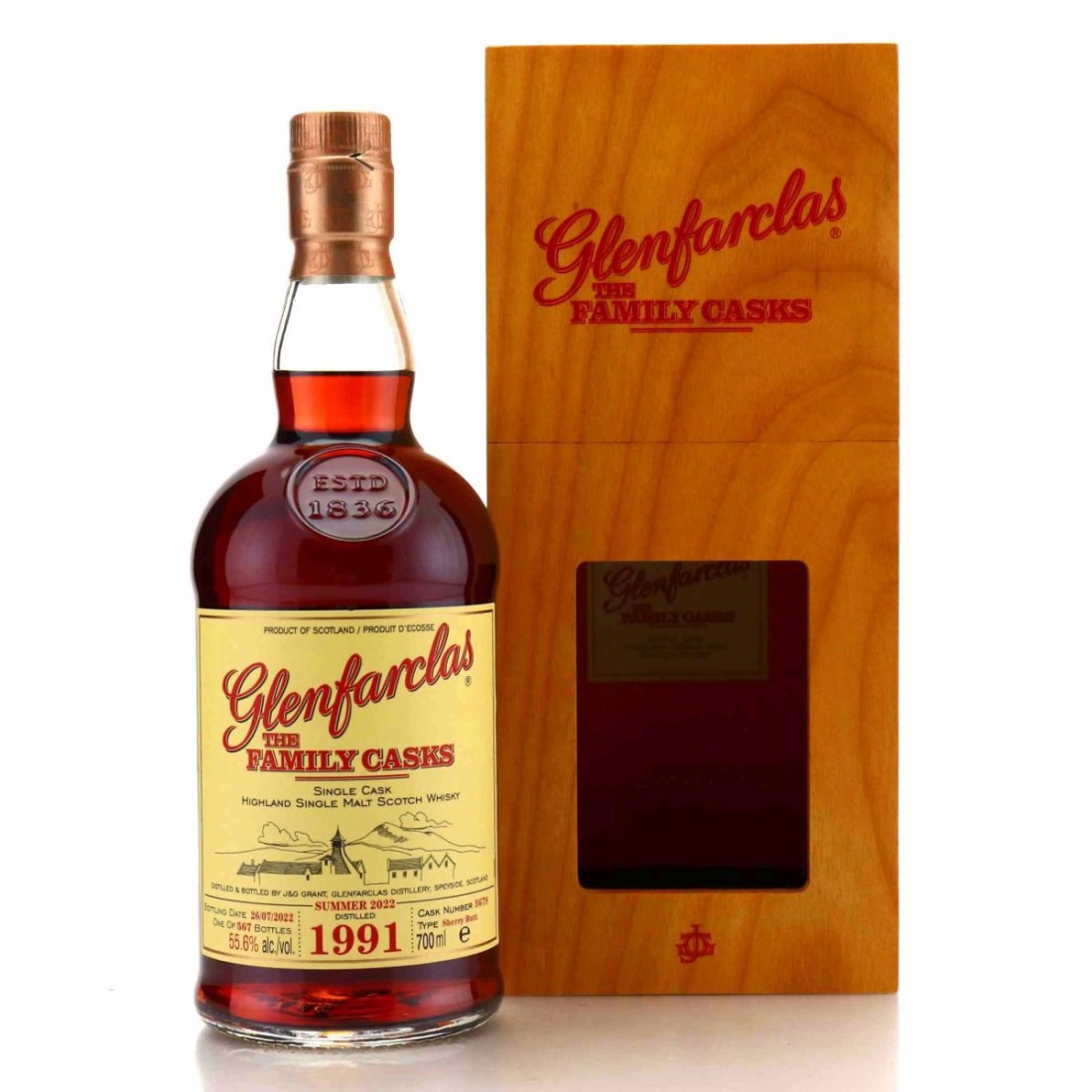Glenfarclas 1991 Family Cask #5679 / Summer 2022 | Whisky Auctioneer