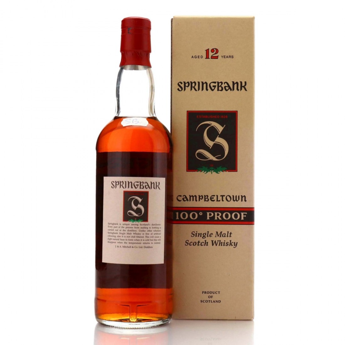 Springbank 12 Year Old 100 Proof Green Thistle 1990s / 57% | Whisky ...