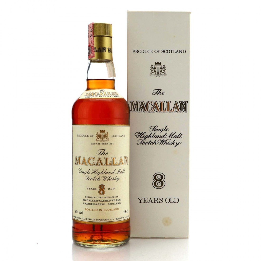 Macallan 8 Year Old early 1980s / Rinaldi Import | Whisky Auctioneer
