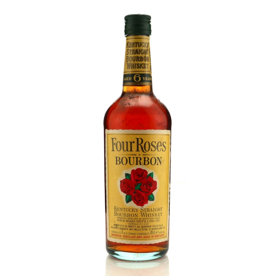 Four Roses Kentucky Straight Bourbon 70cl 1990s / Seagram Import ...