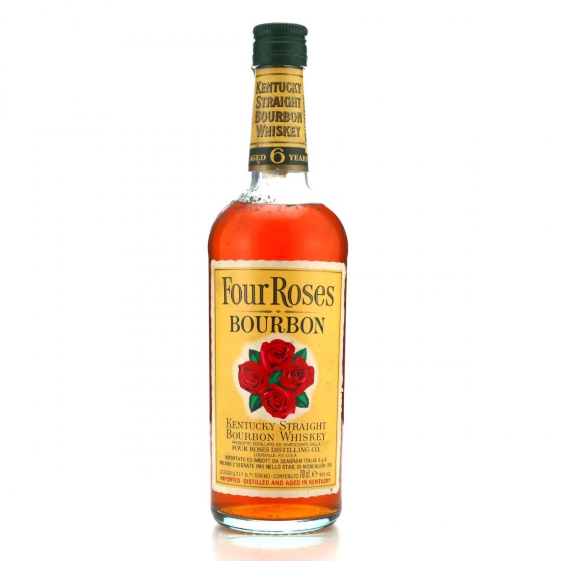 Four Roses 6 Year Old Kentucky Straight Bourbon 70cl 1990s / Seagram ...