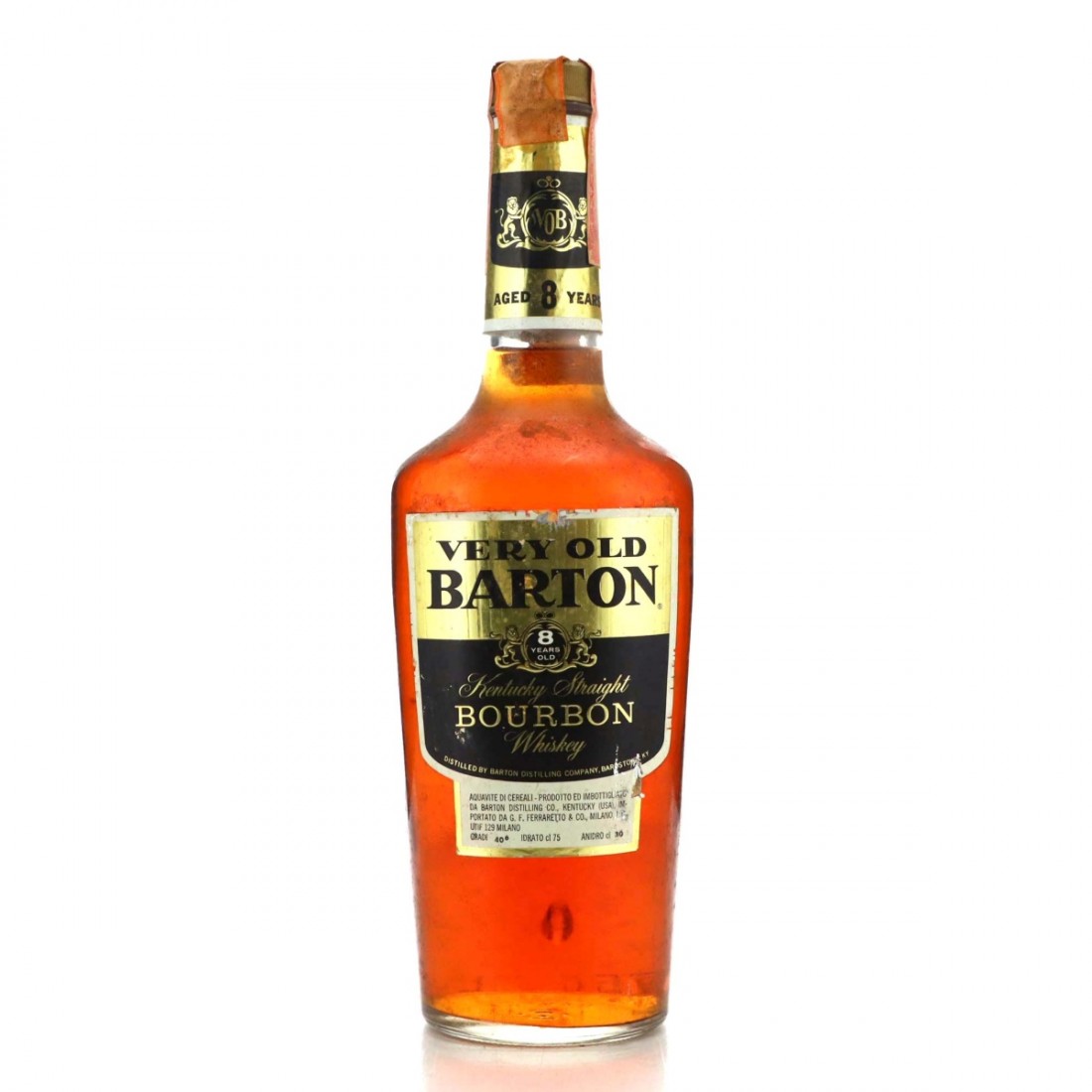 Very Old Barton 8 Year Old Old Kentucky Straight Bourbon 1985 ...