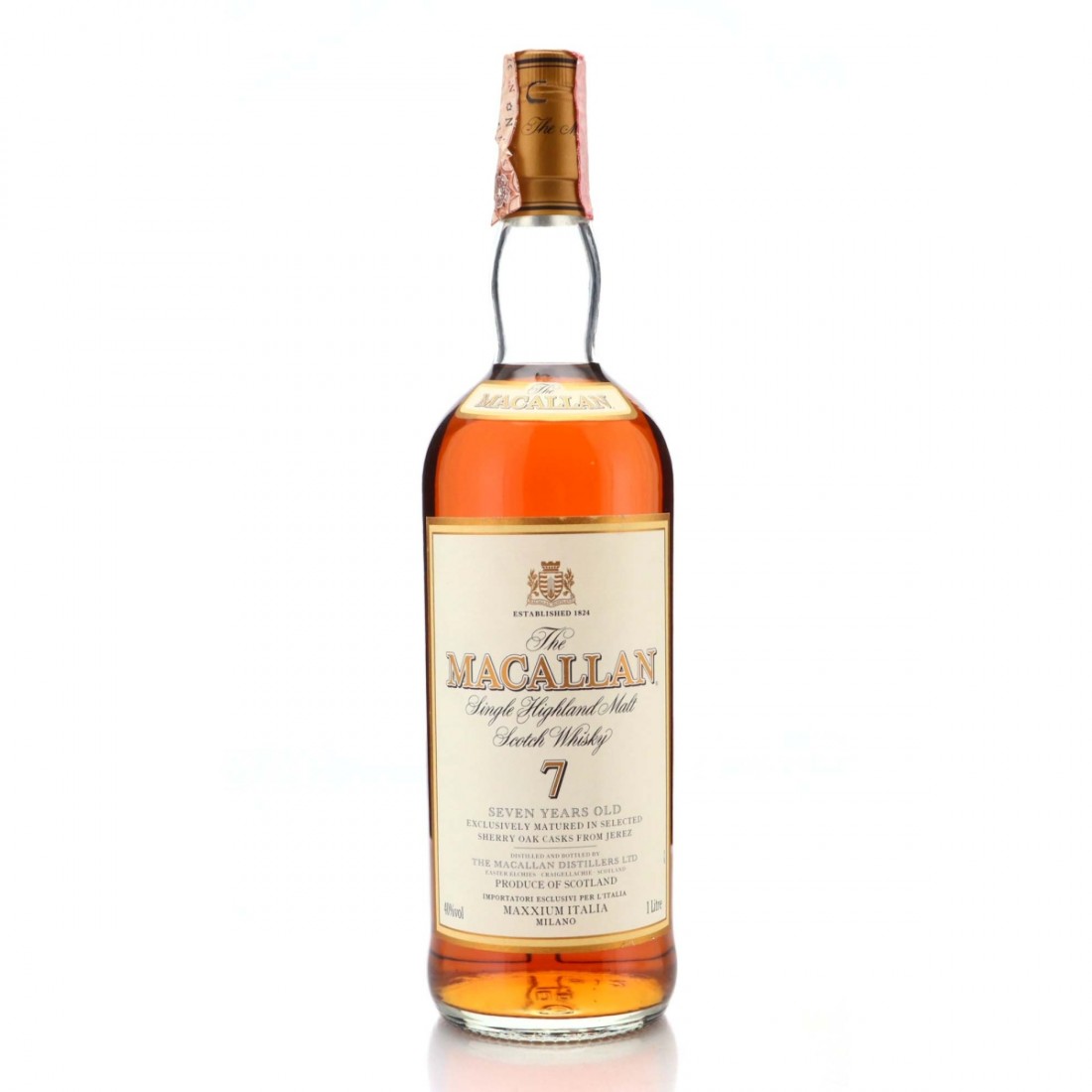 Macallan 7 Year Old Maxxium Italia 1 Litre | Whisky Auctioneer