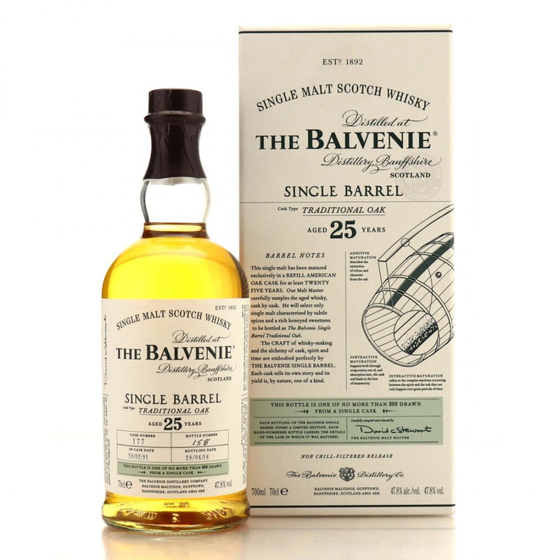 Balvenie 1991 Traditional Oak Single Barrel 25 Year Old #177 | Whisky Auctioneer