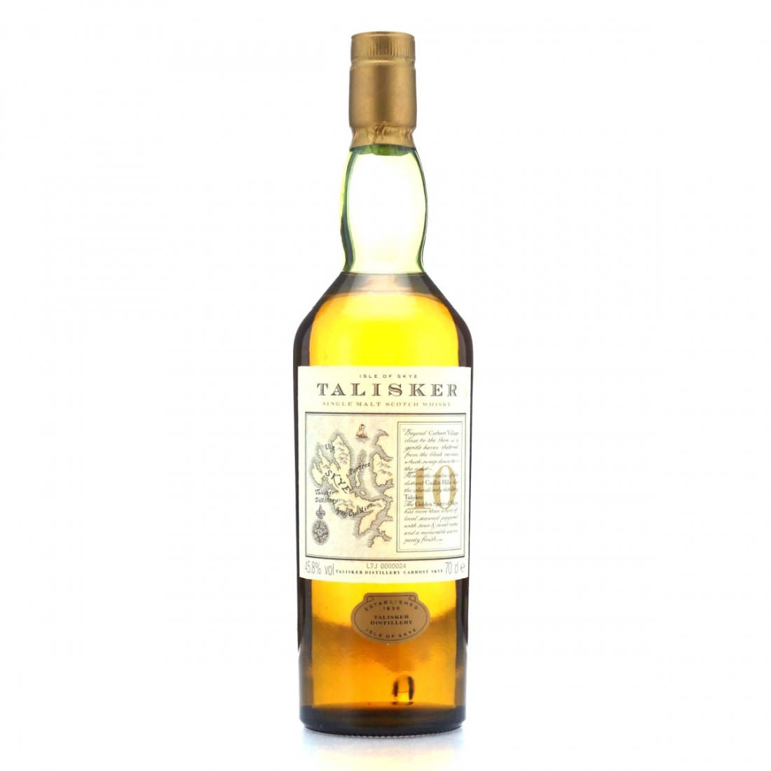 Talisker 10 Year Old Map Label 1990s | Whisky Auctioneer