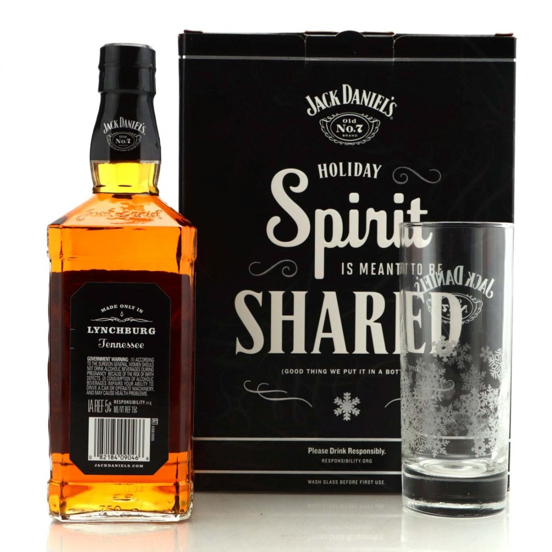 Jack Daniel's Old No.7 Brand 80 Proof Christmas Gift Pack 70cl | Whisky ...