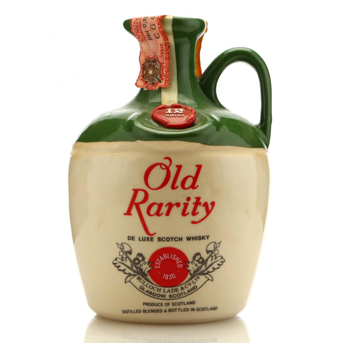 Old Rarity 12 Year Old De Luxe Decanter 1980s | Whisky Auctioneer