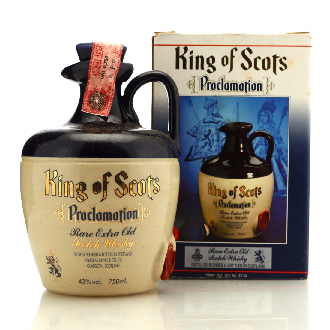King of Scots Proclamation Scotch Whisky Decanter 1980s | Whisky Auctioneer