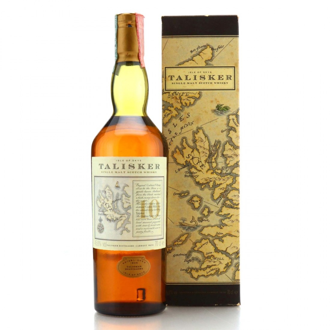 Talisker 10 Year Old Map Label 1990s | Whisky Auctioneer