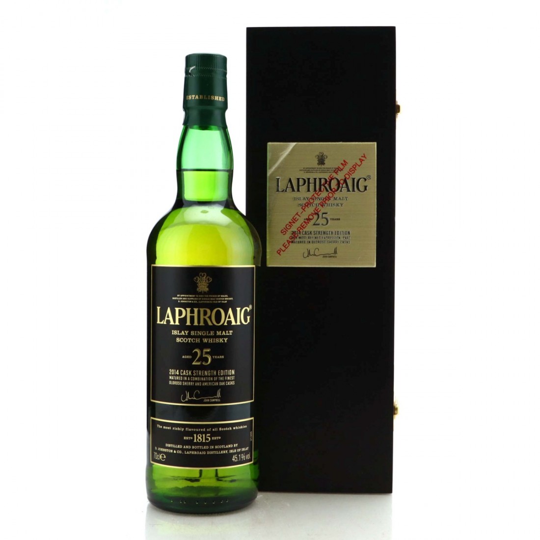 Laphroaig 25 Year Old Cask Strength 2014 Edition | Whisky Auctioneer