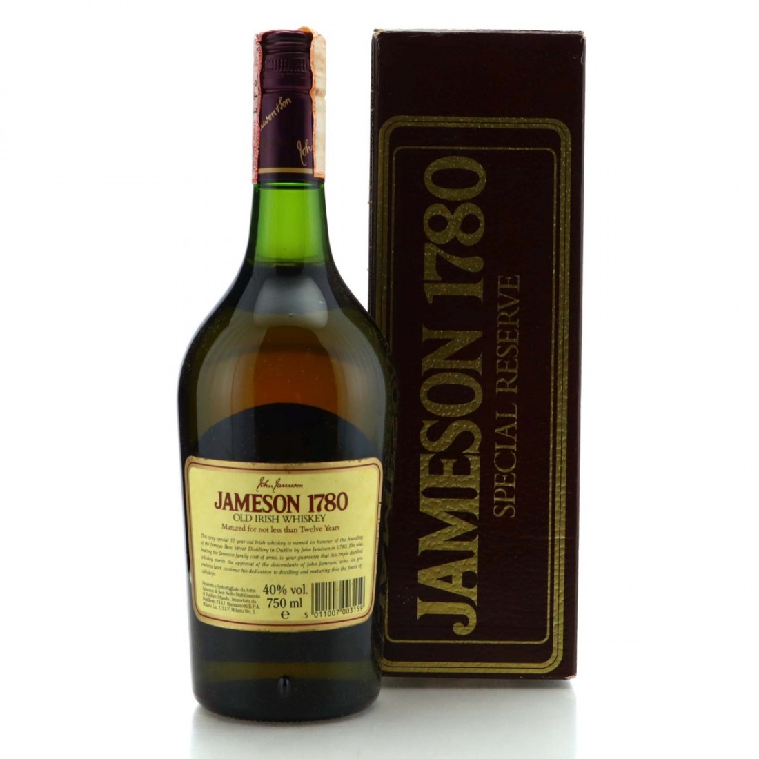 Jameson '1780' 12 Year Old 1980s | Whisky Auctioneer