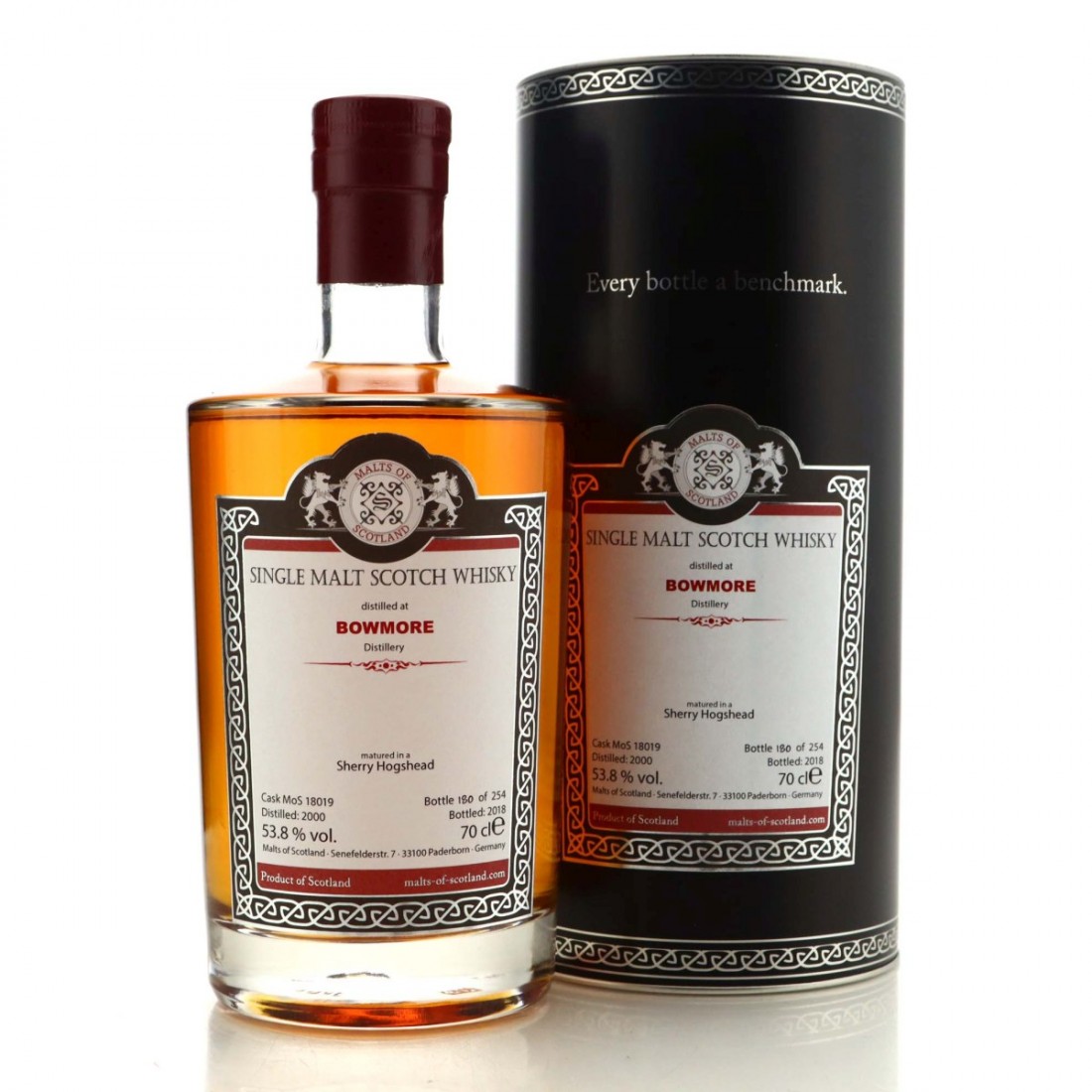 Bowmore 2000 Malts of Scotland Sherry Hogshead | Whisky Auctioneer