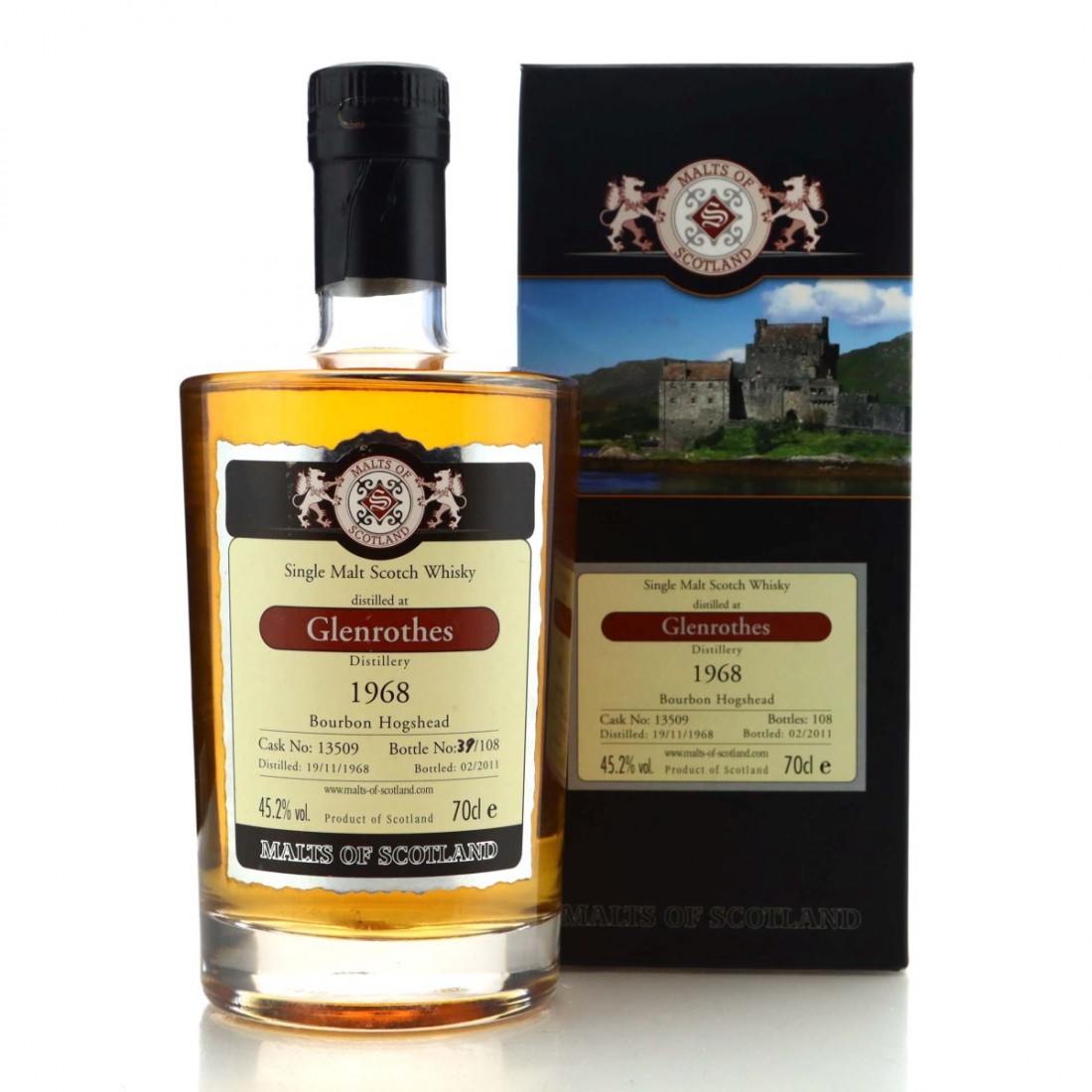 Glenrothes 1968 Malts of Scotland Bourbon Hogshead | Whisky Auctioneer