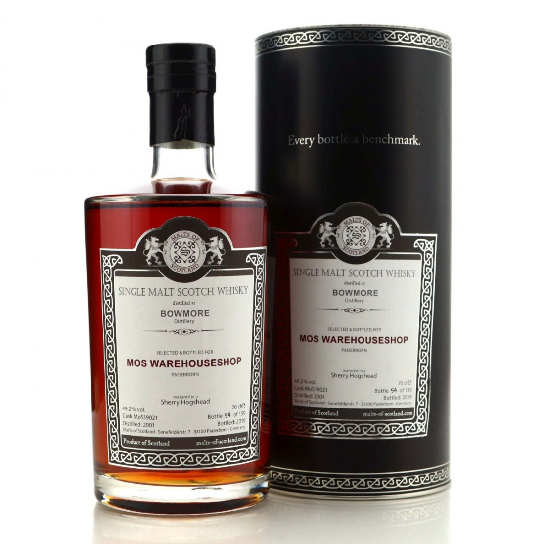 Bowmore 2001 Malts of Scotland Sherry Hogshead / MOS Warehouseshop ...
