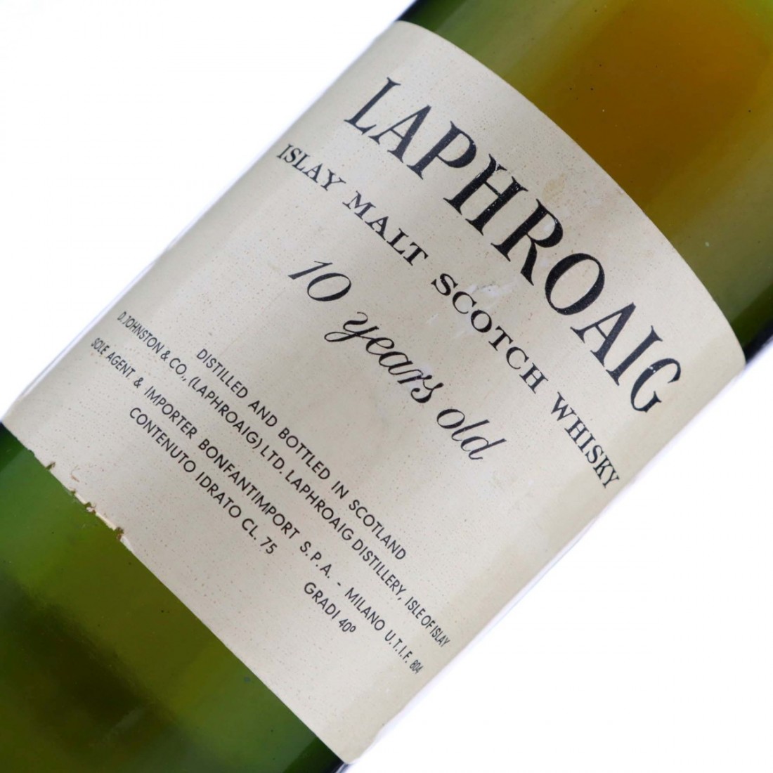 Laphroaig 10 Year Old 1970s / Bonfanti Import | Whisky Auctioneer