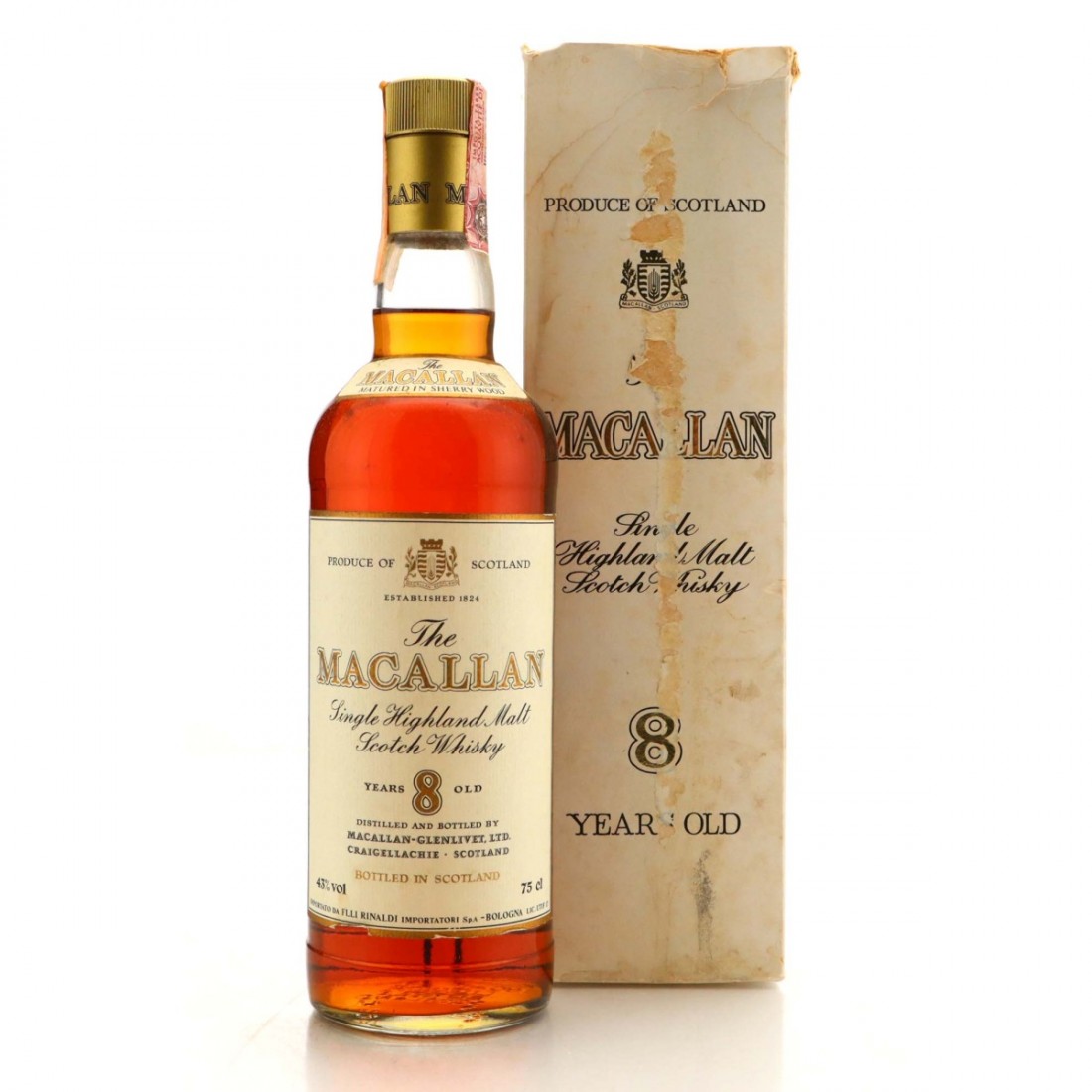 Macallan 8 Year Old early 1980s / Rinaldi Import | Whisky Auctioneer