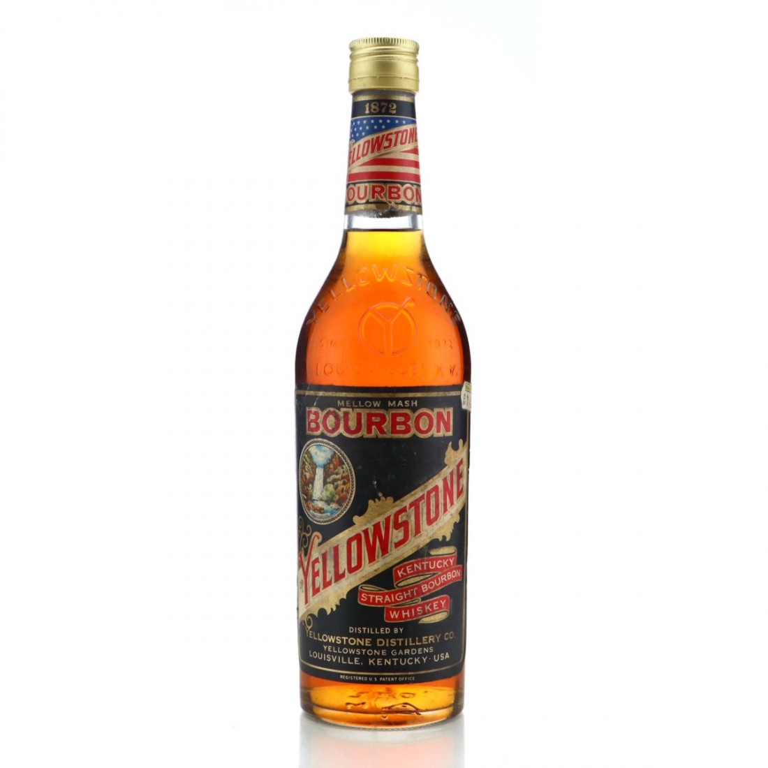 Yellowstone Kentucky Straight Bourbon 86 Proof 1980s / Black Labels ...