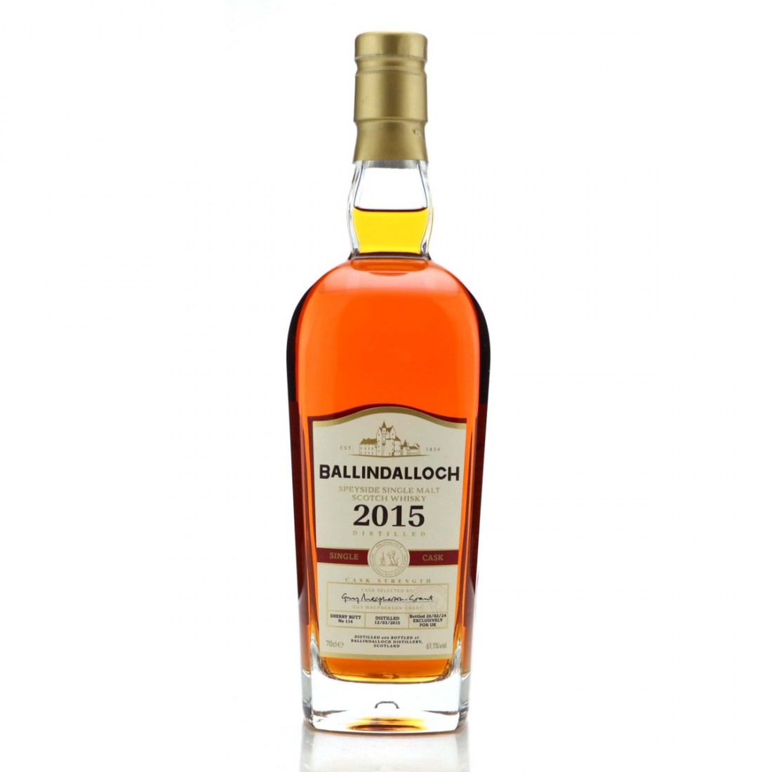 Ballindalloch 2015 Single Sherry Cask #114 / UK | Whisky Auctioneer
