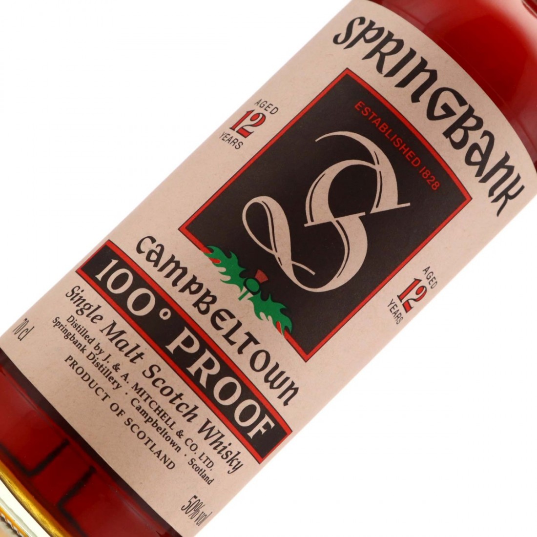 Springbank 12 Year Old 100 Proof Green Thistle 1990s / 50% | Whisky ...