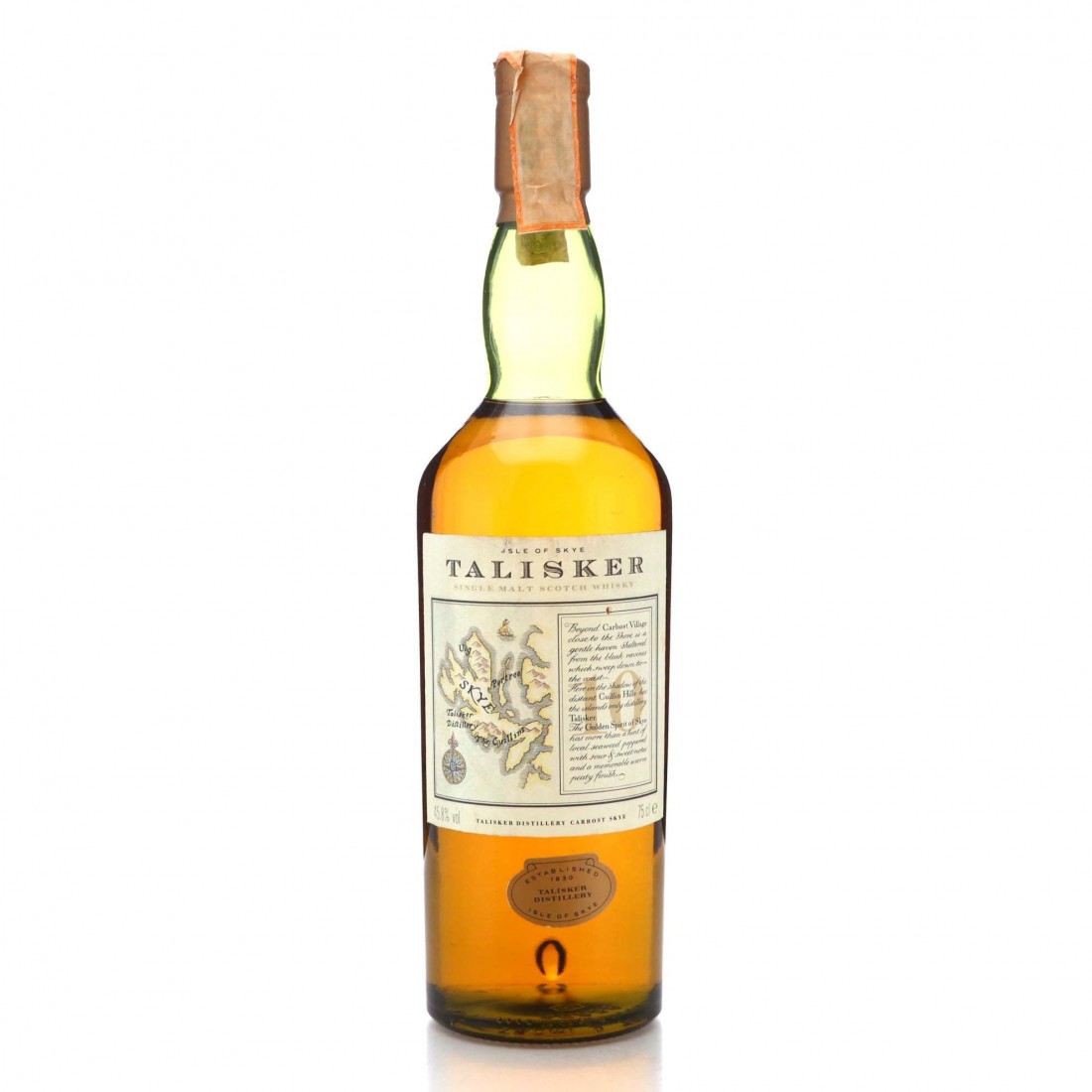 Talisker 10 Year Old Map Label 1980s | Whisky Auctioneer