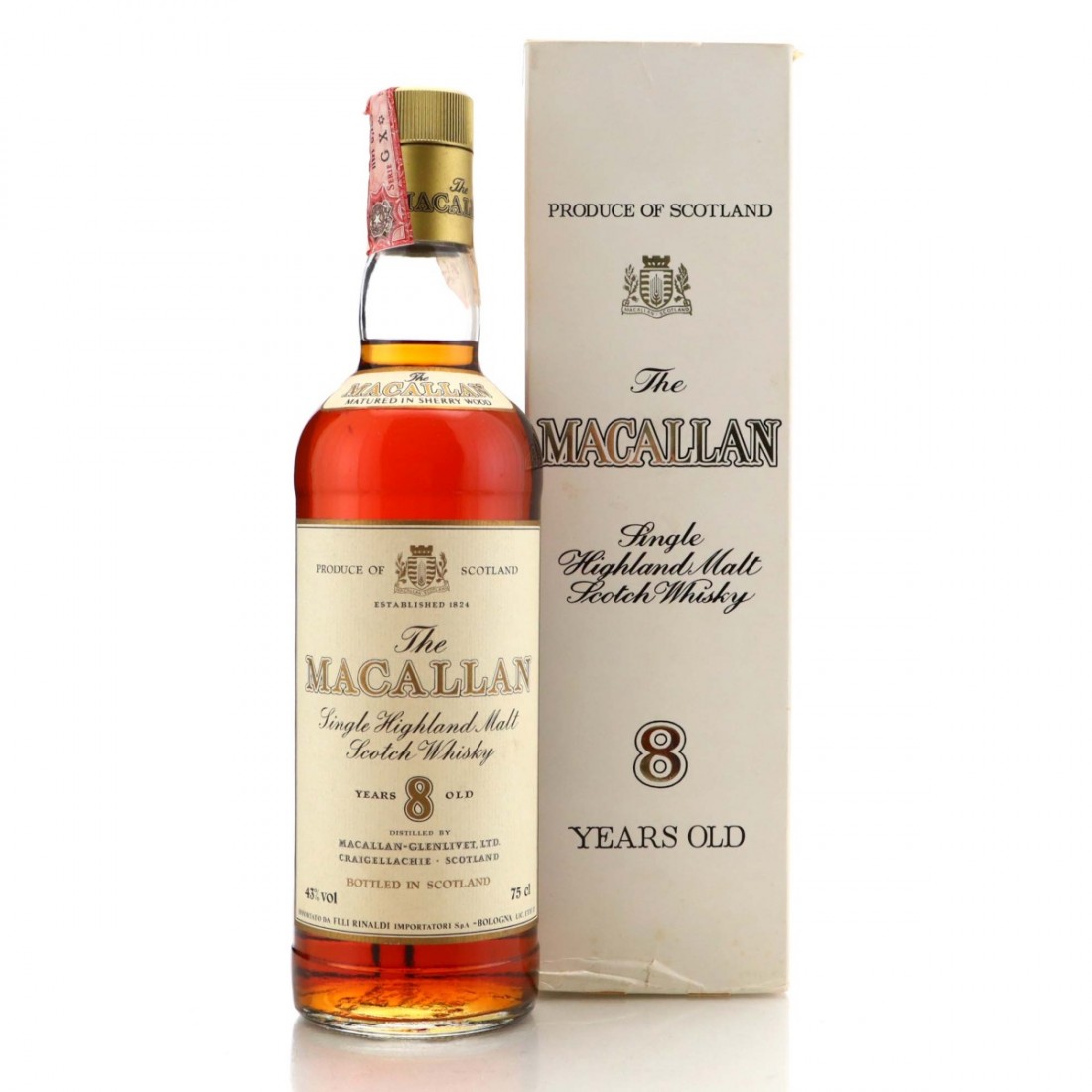 Macallan 8 Year Old early 1980s / Rinaldi Import | Whisky Auctioneer