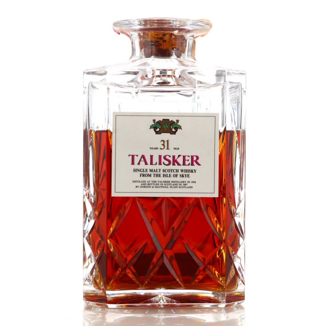 Talisker 1956 Gordon and MacPhail 31 Year Old Decanter / Intertrade ...