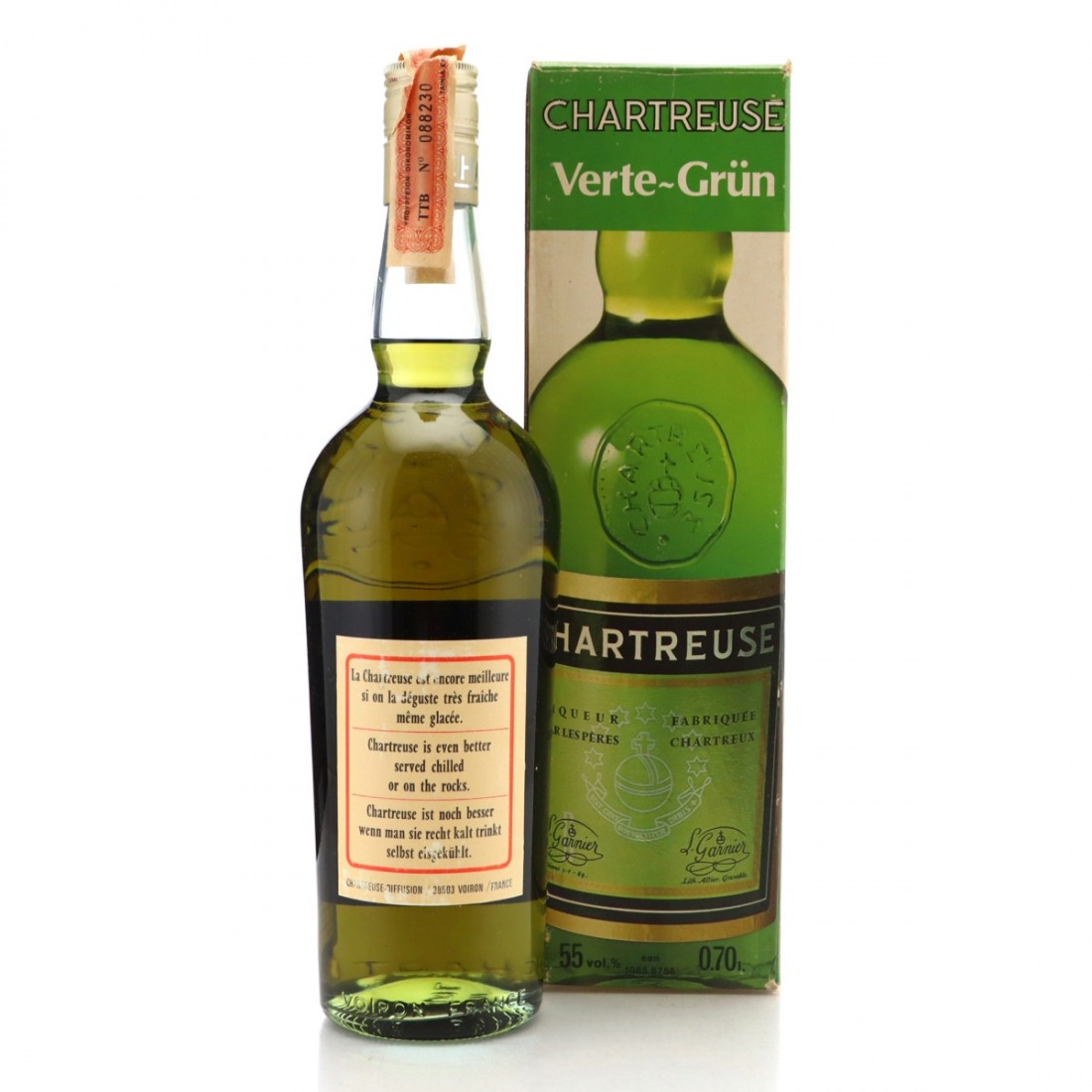Chartreuse Voiron Green Label 1980s | Whisky Auctioneer