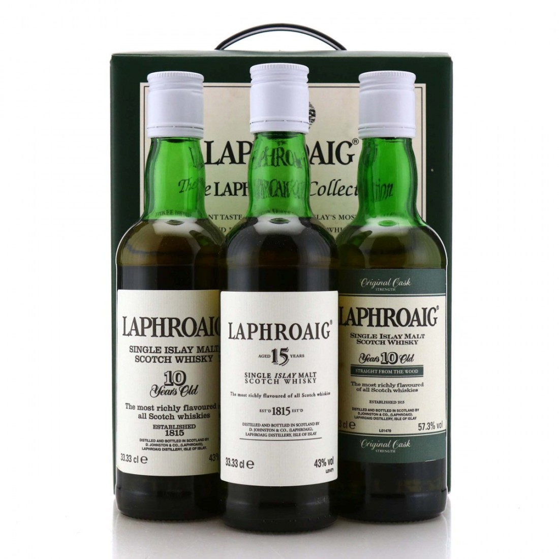 Laphroaig The Collection 3 x 33.33cl / includes Original Cask Strength ...