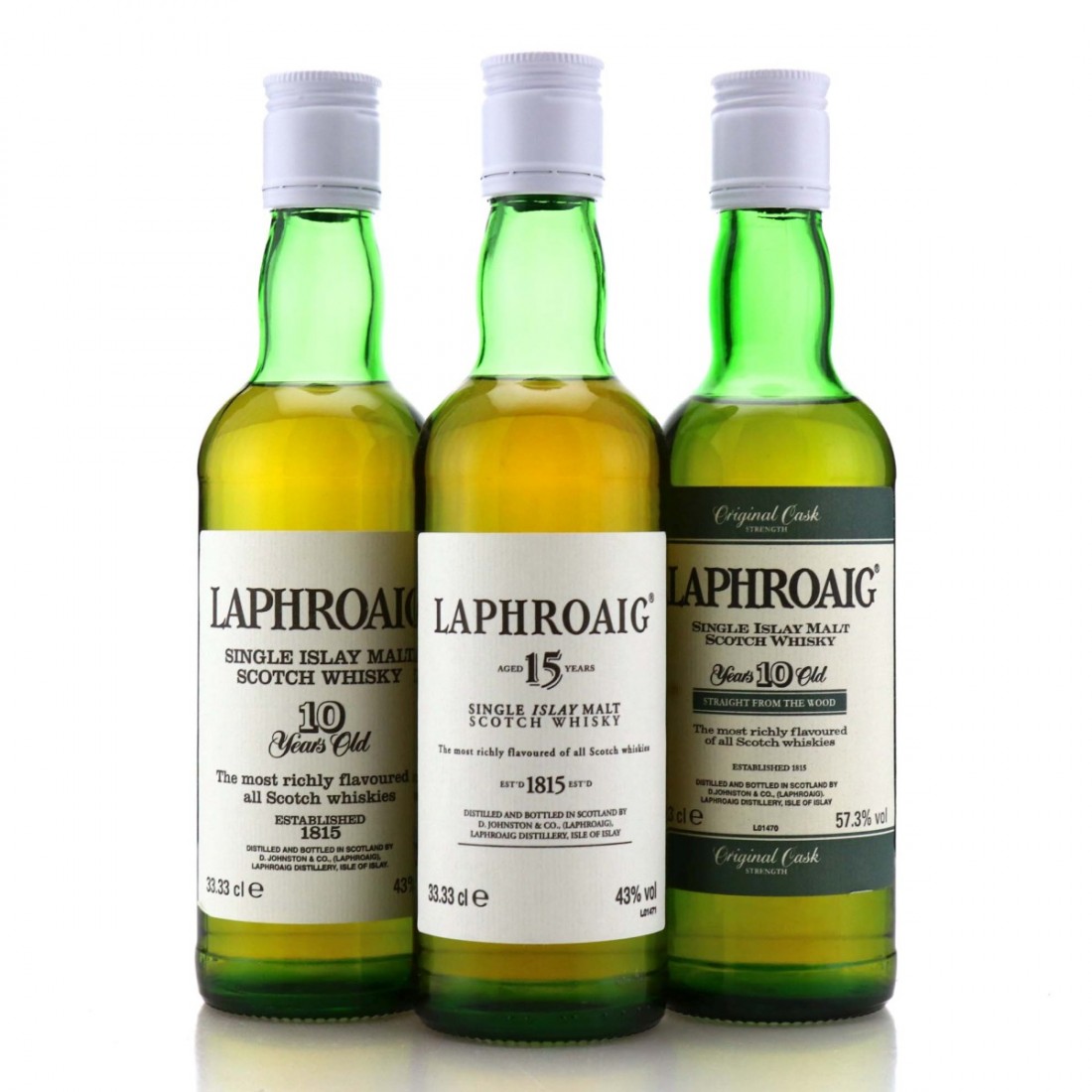 Laphroaig The Collection 3 x 33.33cl / includes Original Cask Strength ...