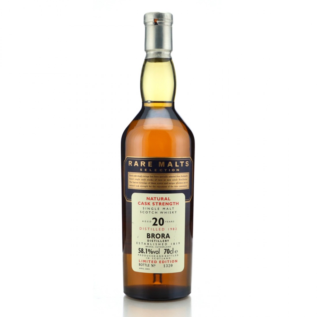 Brora 1982 Rare Malts 20 Year Old / 58.1% | Whisky Auctioneer