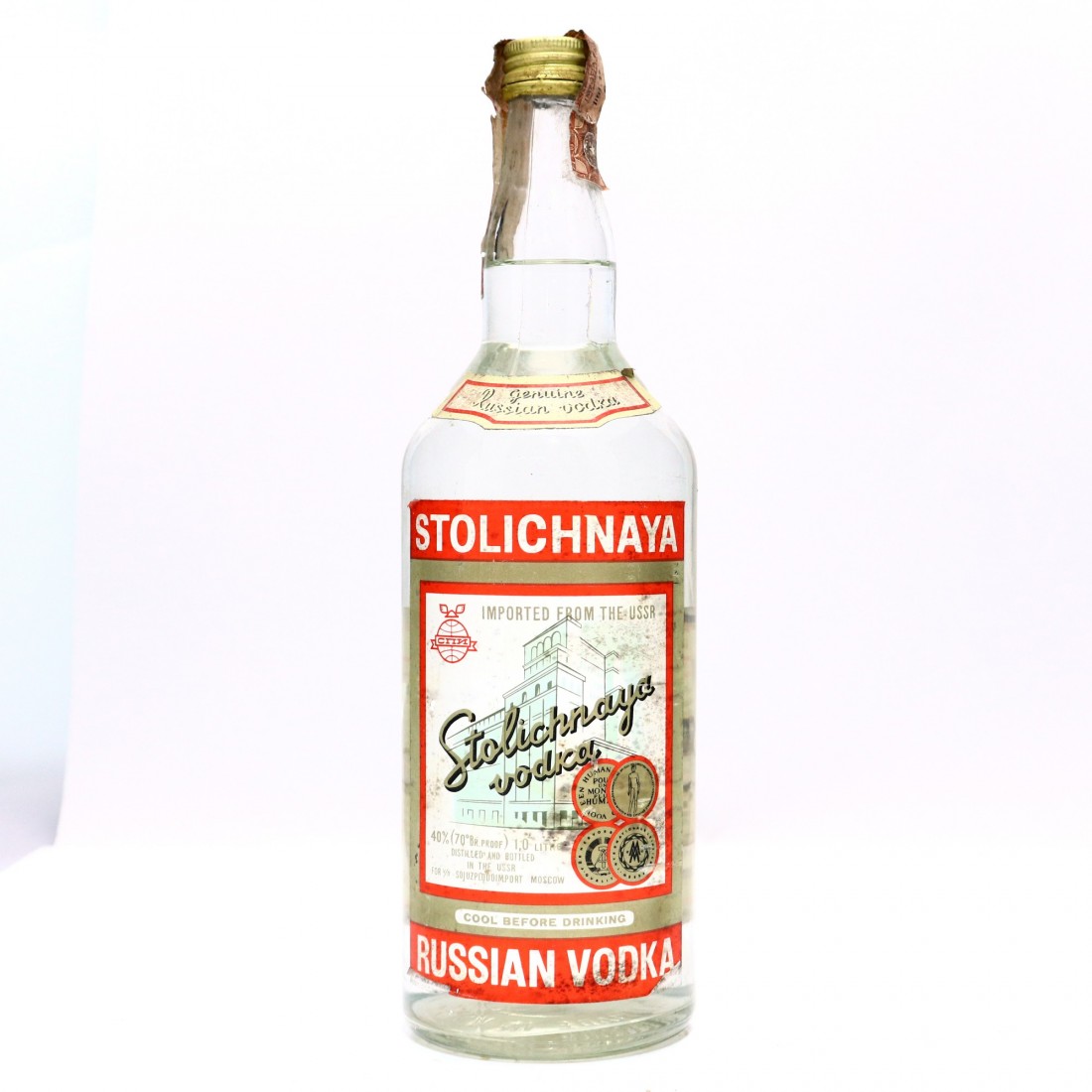 Stolichnaya Vodka 1 Litre 1970s | Whisky Auctioneer