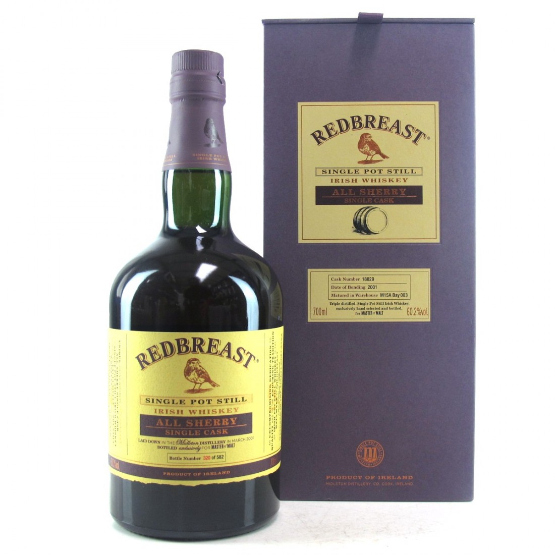 Redbreast 2001 All Sherry Single Cask #18829 / Master of Malt Exclusive ...