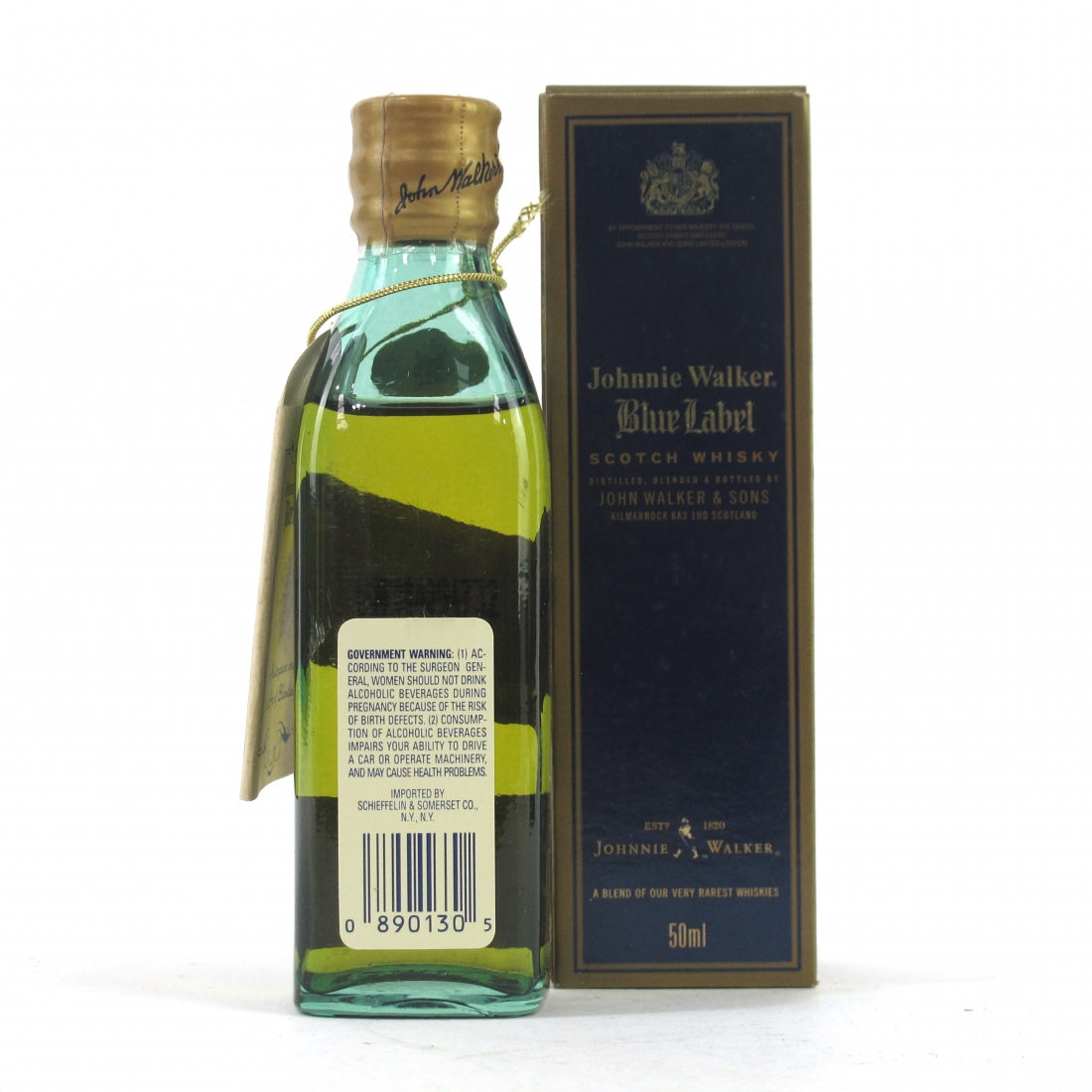 Johnnie Walker Blue Label Miniature 5cl / US Import | Whisky Auctioneer