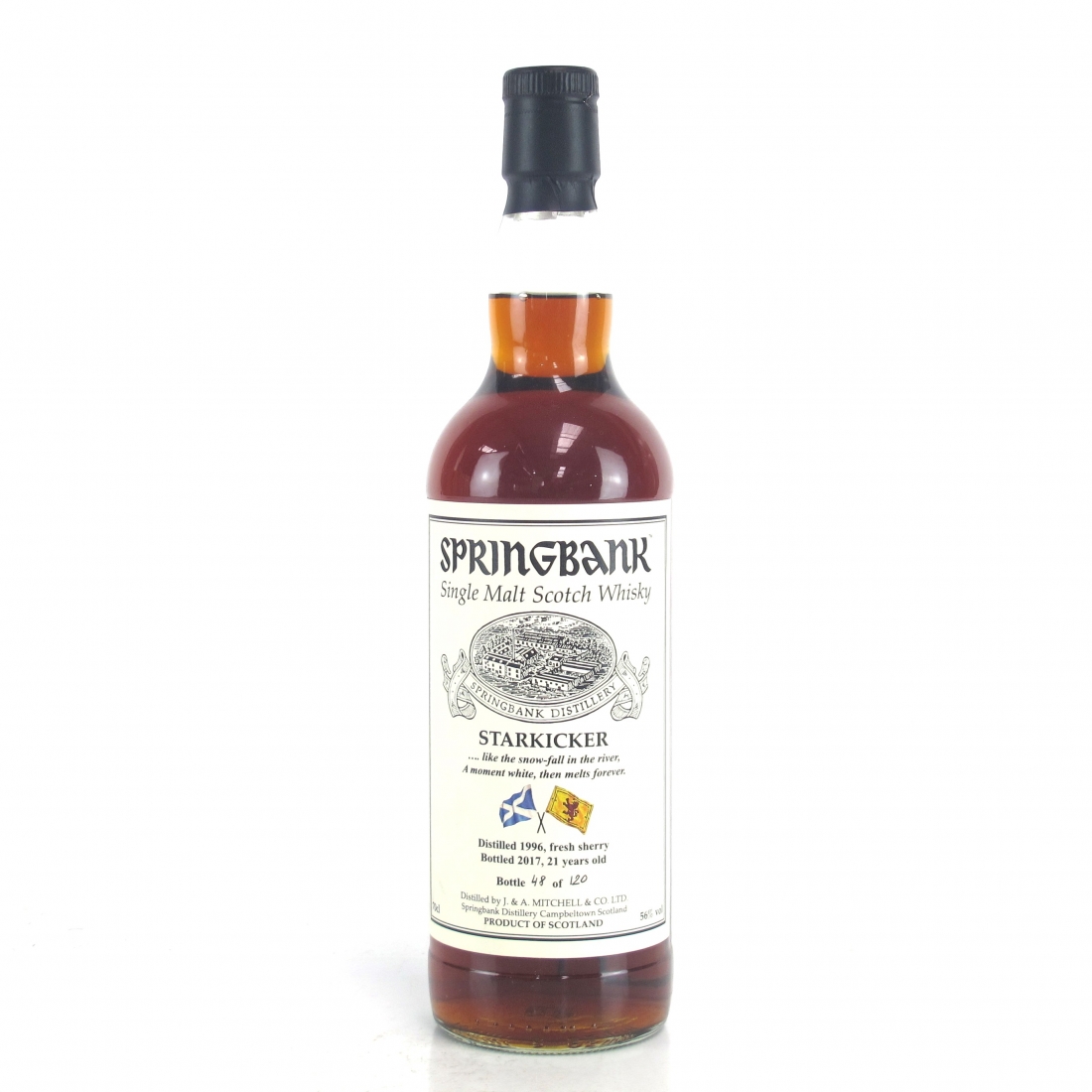 Springbank 1996 Single Cask 21 Year Old / Starkicker 56% | Whisky ...