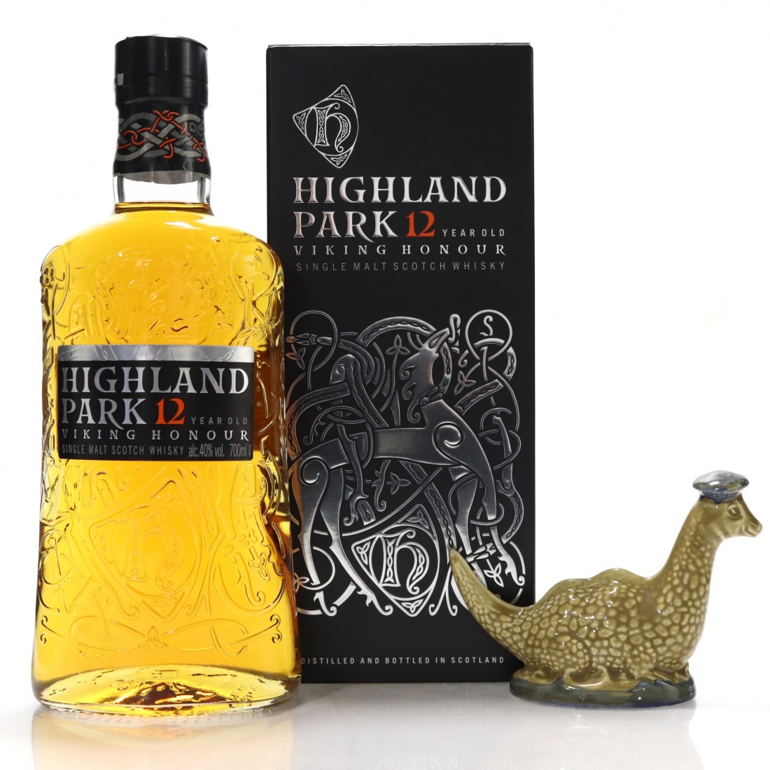 Highland Park 12 Year Old Viking Honour / with Beneagles Miniature ...